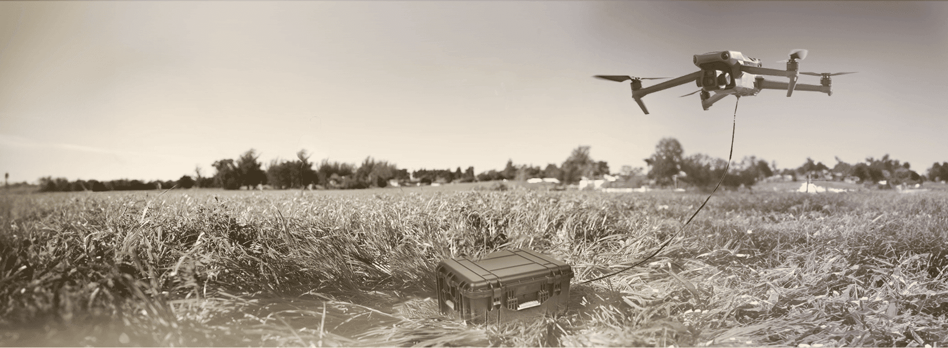 Tethered UAV - Stratign